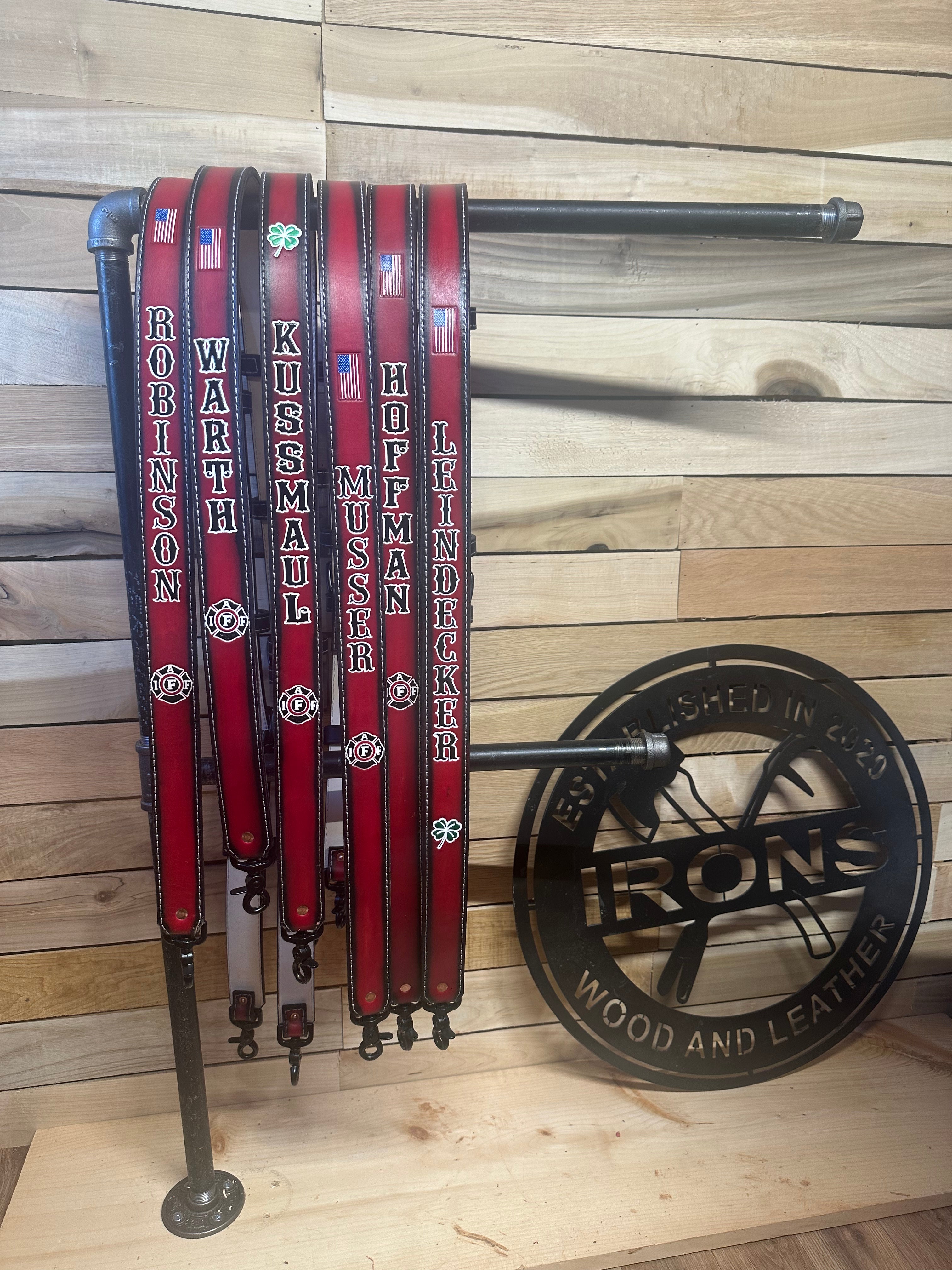 Custom Leather Radio Strap – Irons Wood And Leather